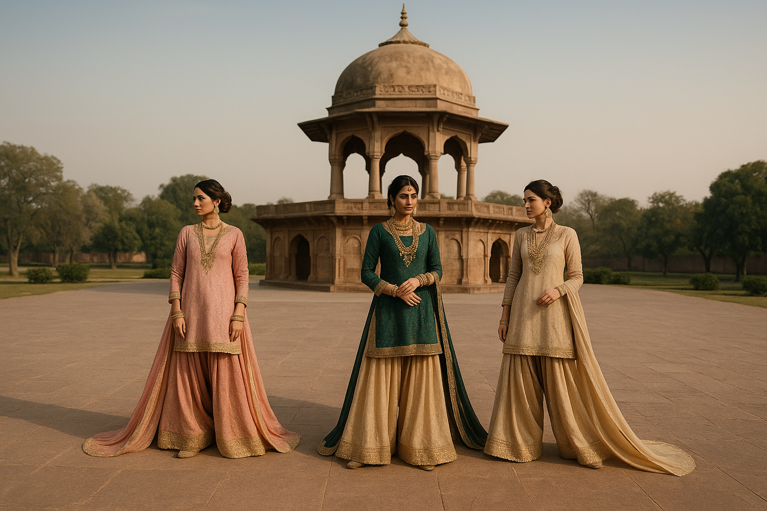 What is a Farshi Shalwar? Timeless Elegance from Mughal Eras to Modern ...